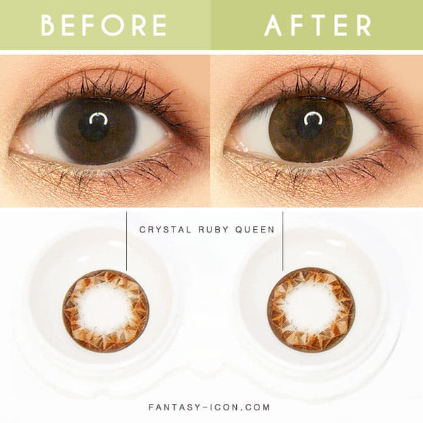 Crystal Ruby Queen Brown Colored Contacts for Astigmatism - Toric Colored Contacts | NEO COSMO ...