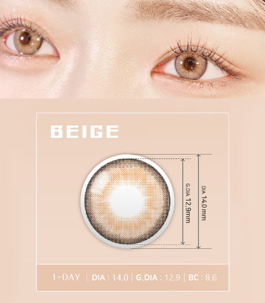 BCP 1day beige color contacts 10LENSES | fantasy-icon.com