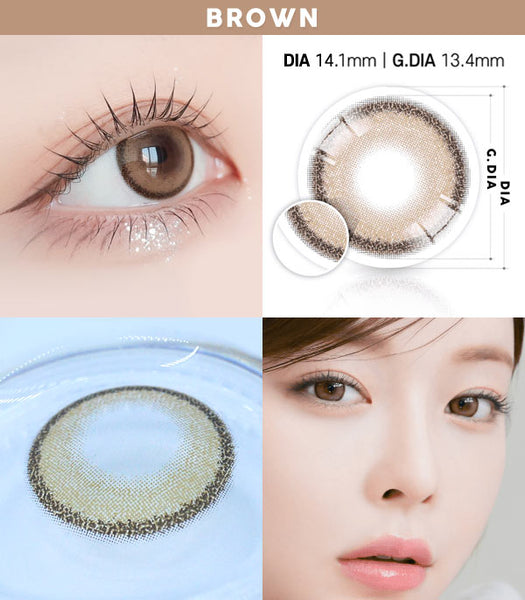 1DAY Mellow brown gray choco contacts｜MPC color contacts – fantasy-icon