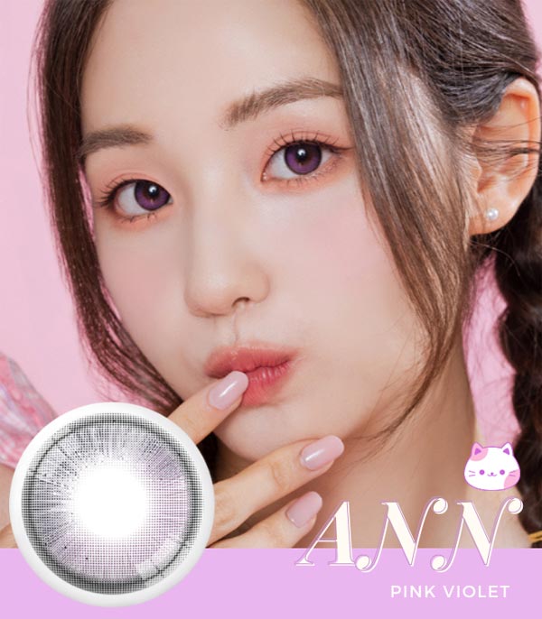 ANN pink violet color contacts purple Natural Lens – fantasy-icon