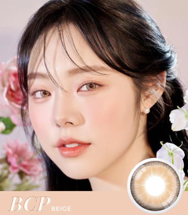 BCP beige color contacts brown Natural Lens | fantasy-icon.com
