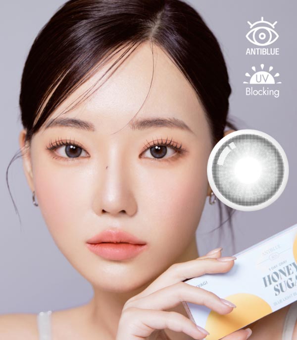 Honey Suga Daily Gray Contacts with Blue-Light & UV Protection ...