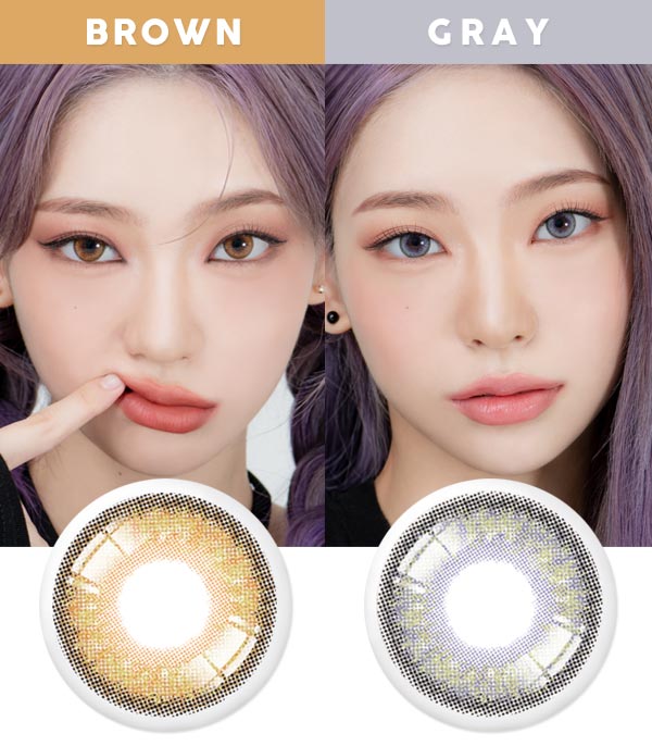 Magic brown gray contacts 4 Lenses – fantasy-icon