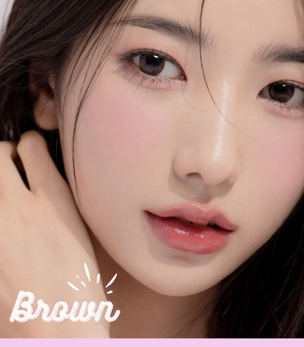 Silicone hydrogel Cream cherry GNG brown contacts – fantasy-icon