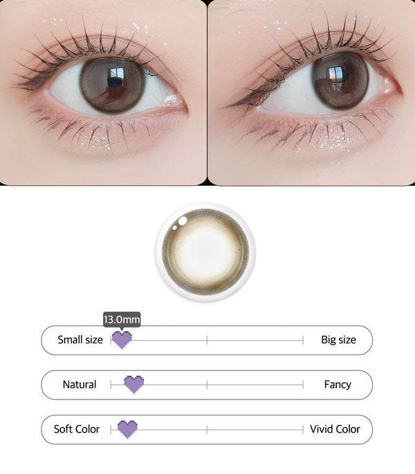 Silicone hydrogel Cream cherry GNG choco contacts – fantasy-icon