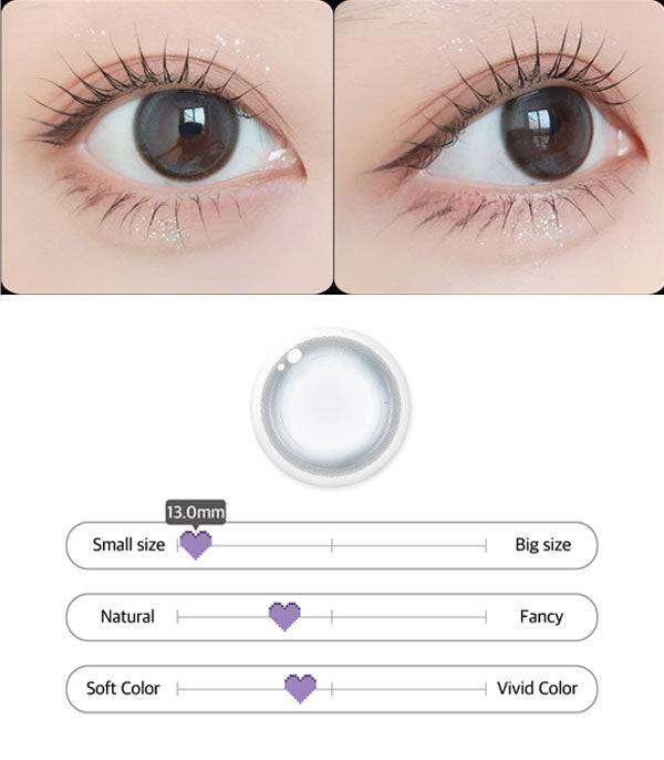 Silicone hydrogel Cream cherry GNG gray contacts – fantasy-icon