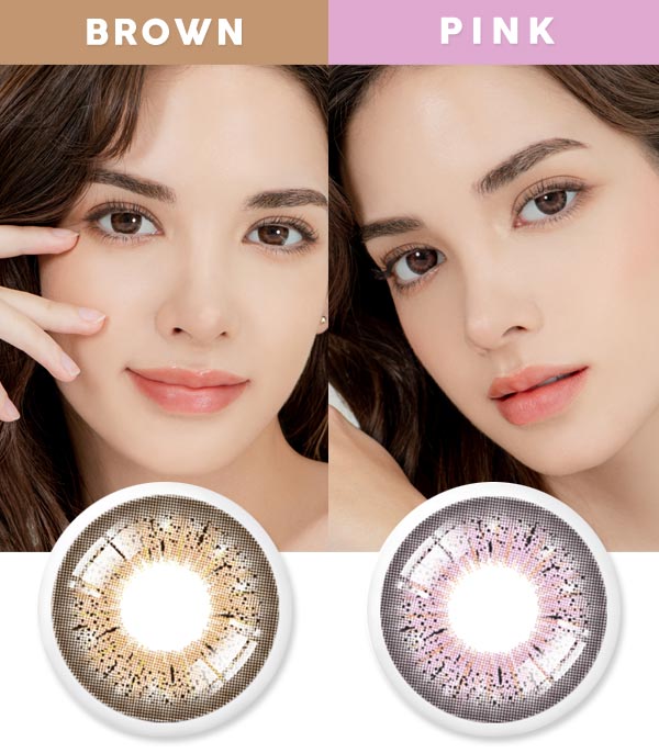 Victoria brown pink contacts 4 Lenses – fantasy-icon