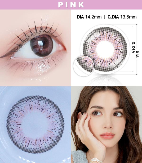 Victoria brown pink contacts 4 Lenses – fantasy-icon