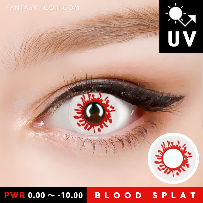 Blood Contacts Halloween Lenses UV Blocking Prescription Cosplay ...