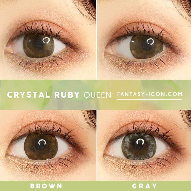 Crystal Ruby Queen Brown Colored Contacts for Astigmatism - Toric ...