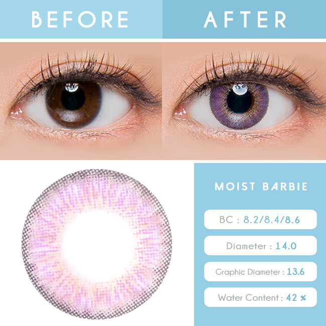 Violet Toric Lens Moist Barbie | Purple Contacts For Astigmatism ...