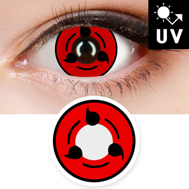 Naruto Sharingan Contacts for Cosplay Prescription UV Blocking ...