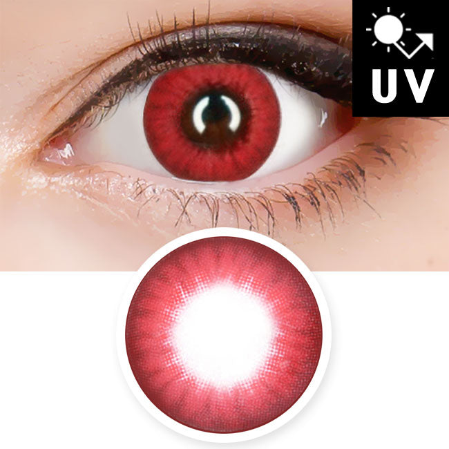Natural Red Contacts Halloween Electro Lenses | Prescription – fantasy-icon