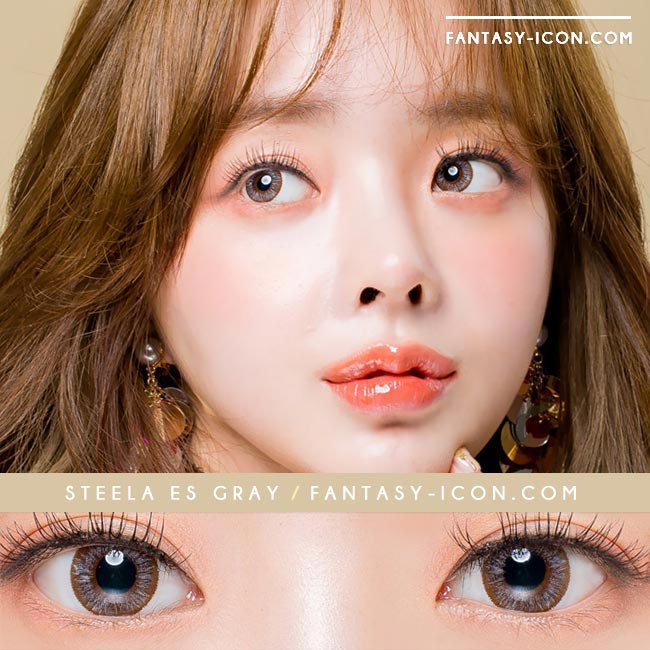Stella Grey Colored Contacts - Circle Lenses | fantasy-icon.com