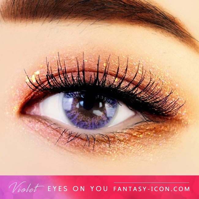 Eyes on You Violet Colored Contacts | Natural Lens | Purple Lens ...