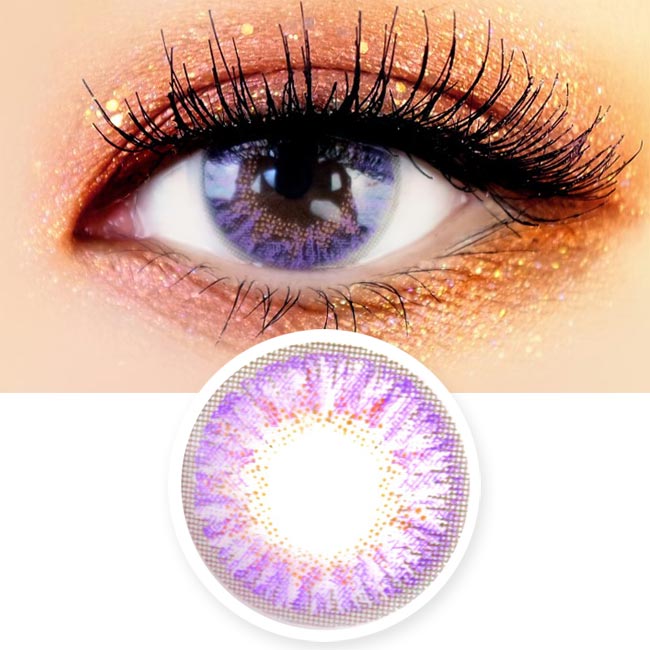 Eyes on You Violet Colored Contacts | Natural Lens | Purple Lens ...