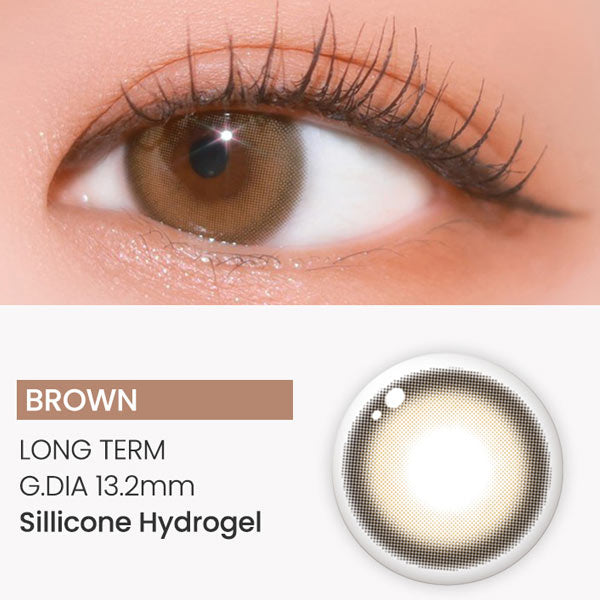 Toric brown lens grace coco siliconehydrogel contacts for astigmatism ...