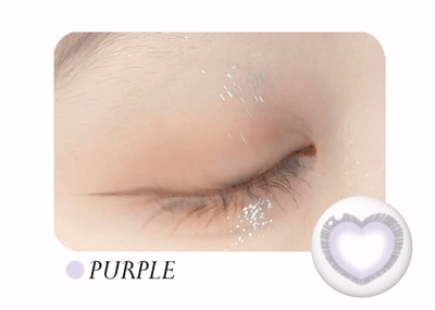 Heart contacts Silicone hydrogel Lens GNG - brown gray purple – fantasy ...