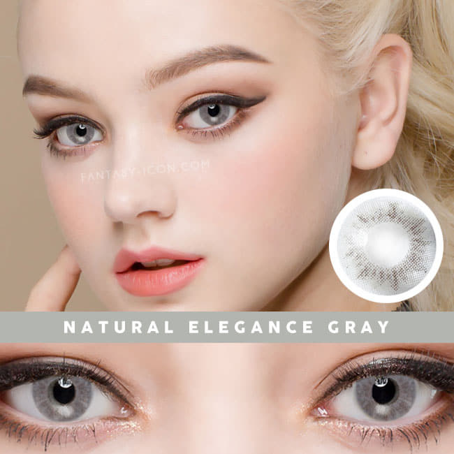Natural elegance Grey contacts | UV Blocking Gray contact lens ...