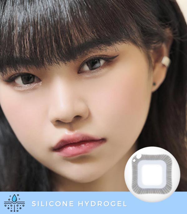 Square gray contacts Silicone hydrogel Lens - monthly – fantasy-icon