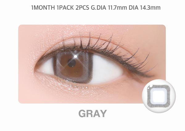 Square gray contacts Silicone hydrogel Lens - monthly – fantasy-icon