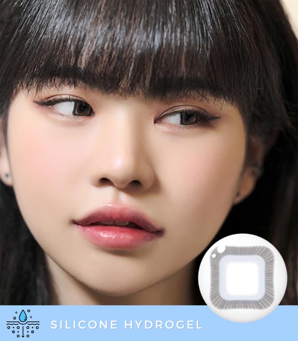 Square gray contacts Silicone hydrogel Lens - monthly – fantasy-icon