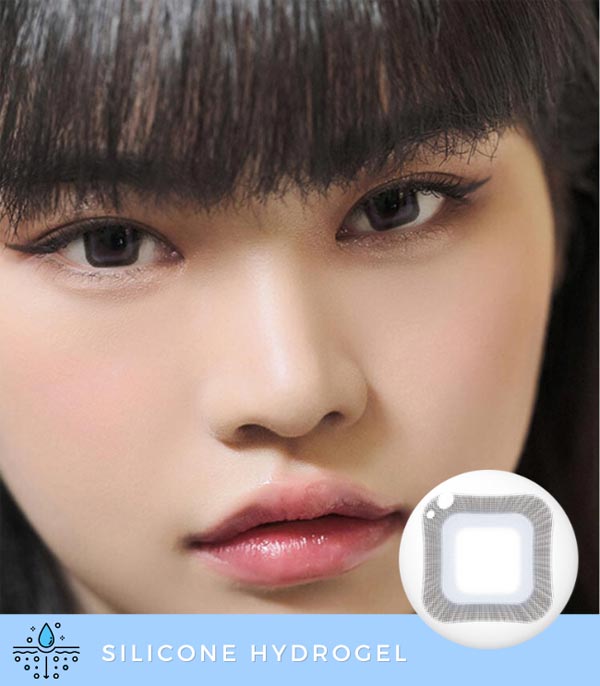 Square gray contacts Silicone hydrogel Lens - monthly – fantasy-icon