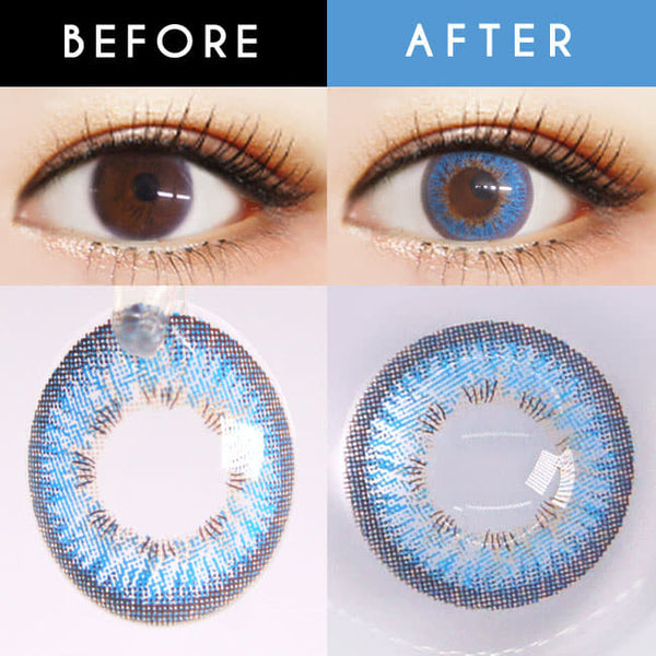 Vivi pop blue contacts - Blue circle lens | fantasy-icon.com