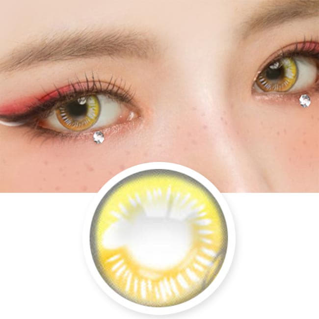 Water Drop Cosplay Yellow Contacts | Coscon Anime Lenses – fantasy-icon